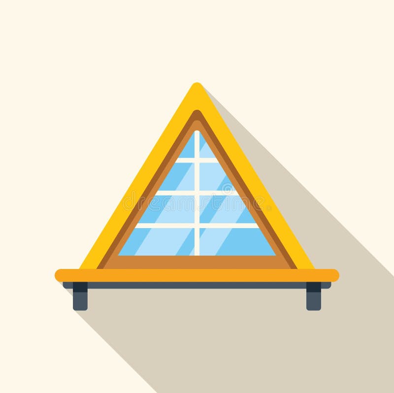 This Triangular Attic Window is Providing Natural Light Stock ...