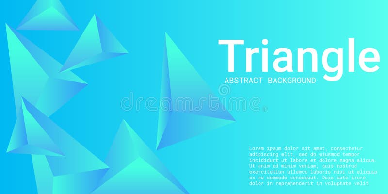 Triangular Background. Abstract Composition of 3d Triangles Stock ...