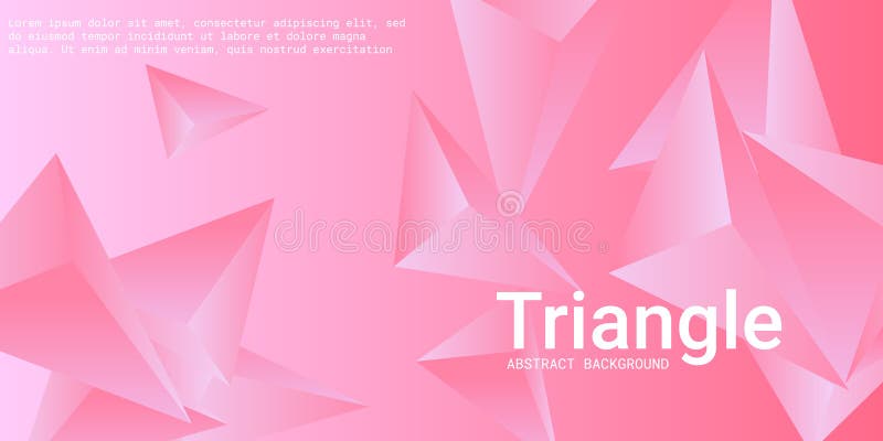 Triangular Background. Abstract Composition of 3d Triangles Stock ...