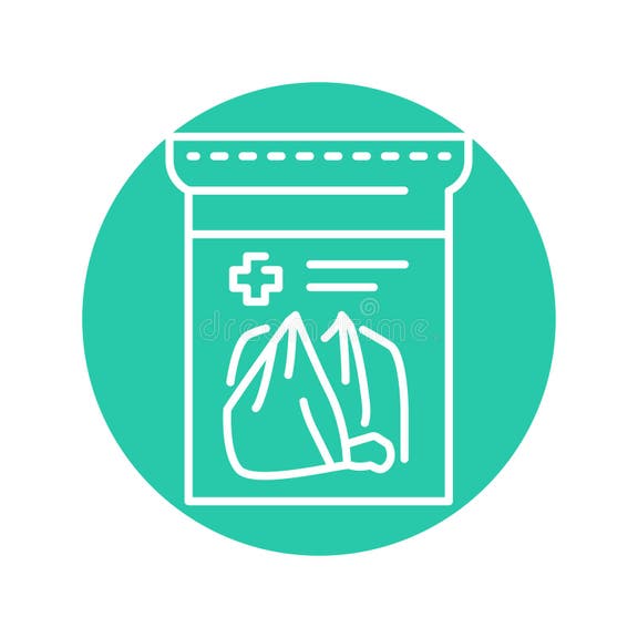 Triangular Bandage Color Line Icon. First Aid Stock Vector ...