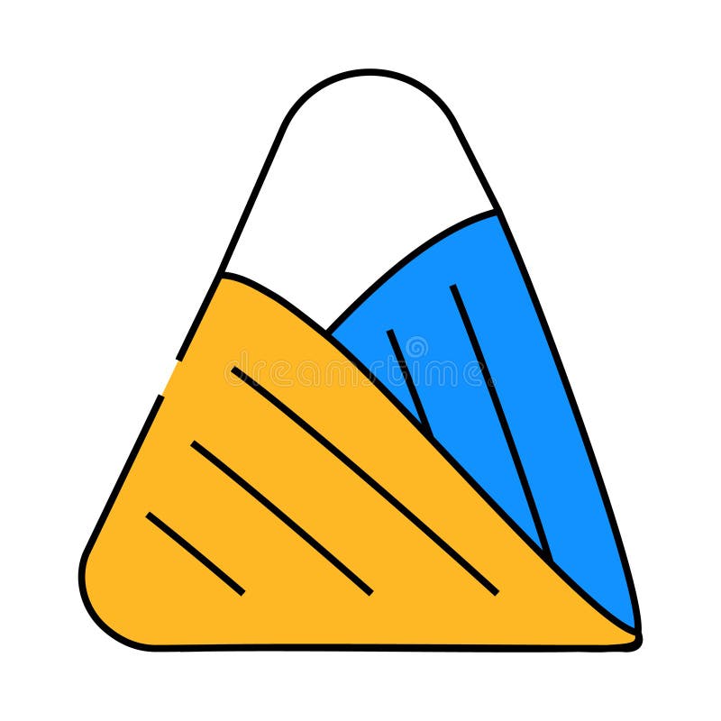 Triangular Bandage First Aid Icon Color Illustration Stock Vector ...