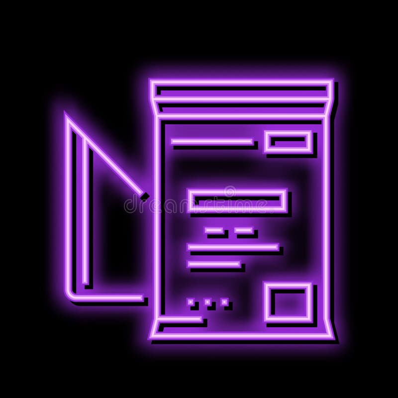 Triangular Bandage First Aid Neon Glow Icon Illustration Stock Vector ...