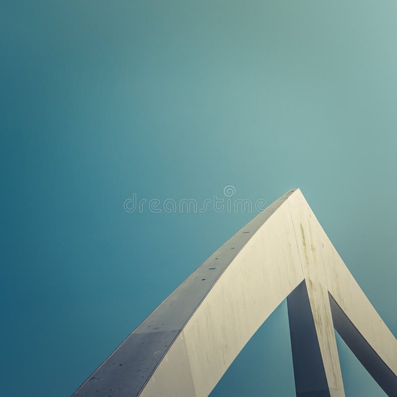 Triangular Bridge Detail stock photo. Image of minimalism - 92414184