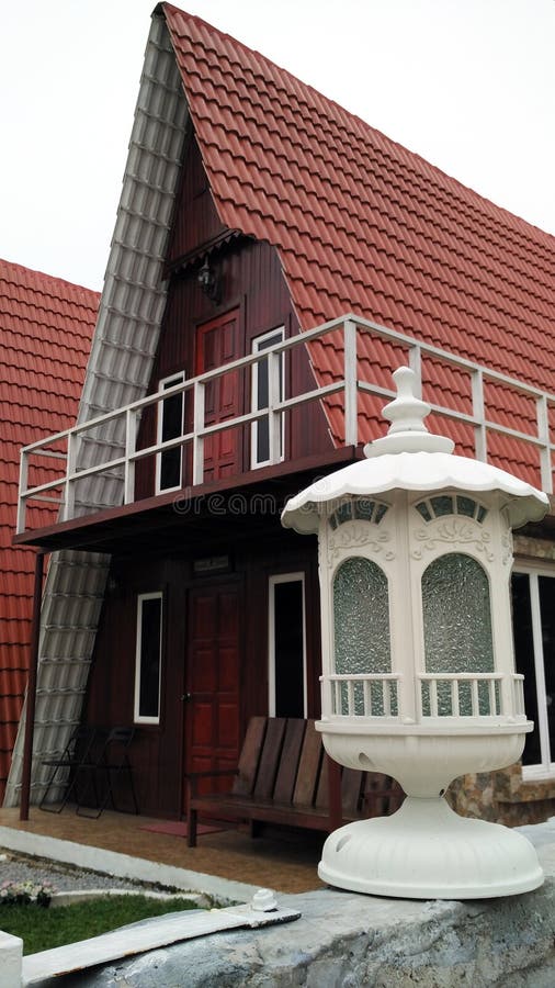 Triangular Houses stock image. Image of lamp, entry, house - 61559691