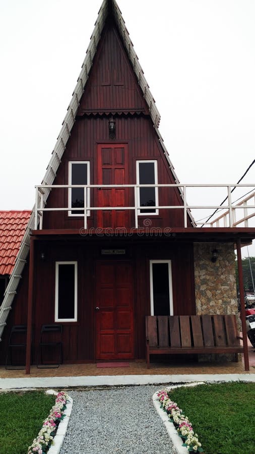 Triangular Houses stock image. Image of lamp, entry, house - 61559691