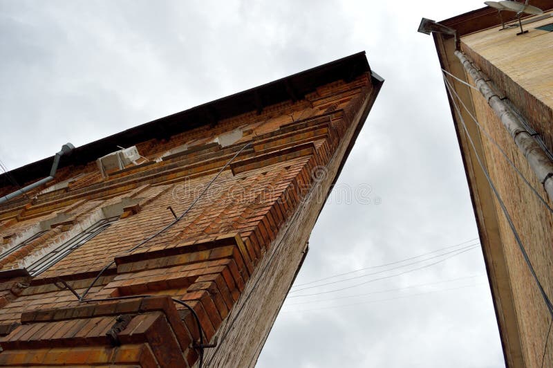 Old Triangular Brick Dwelling House Stock Photos - Free & Royalty-Free ...