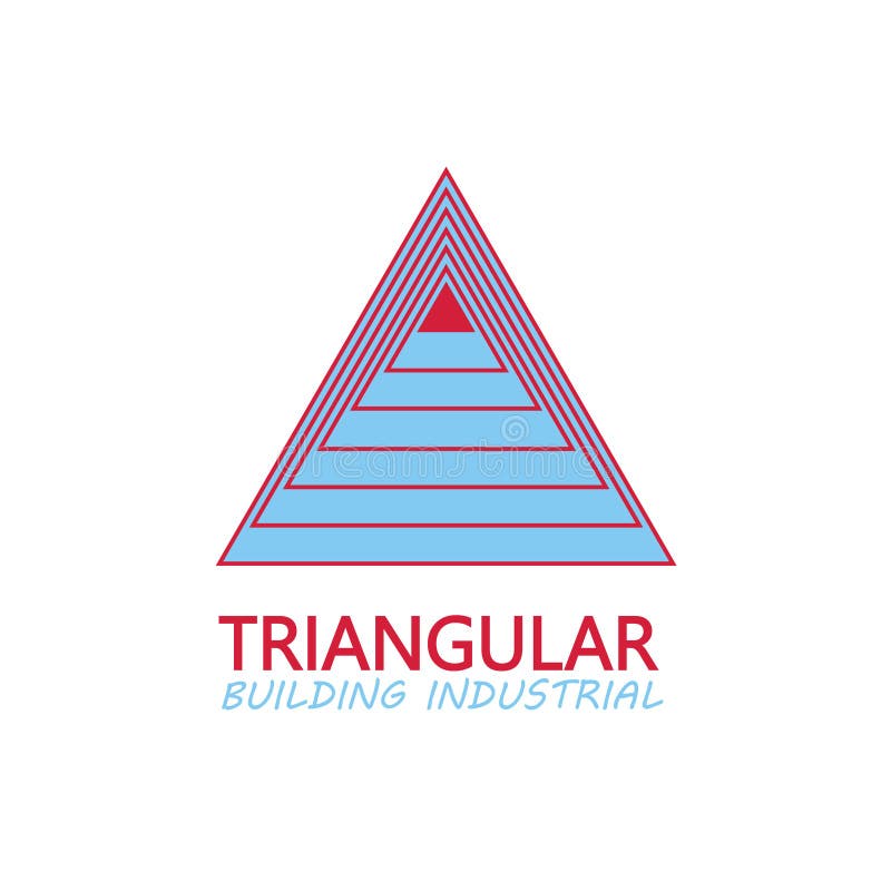 Triangular Building Industrial Logo. Stock Vector - Illustration of ...