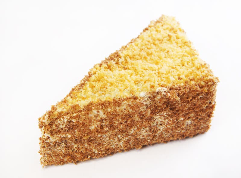 Triangular Cake With Decorative Flower Stock Photo - Image of chocolate ...