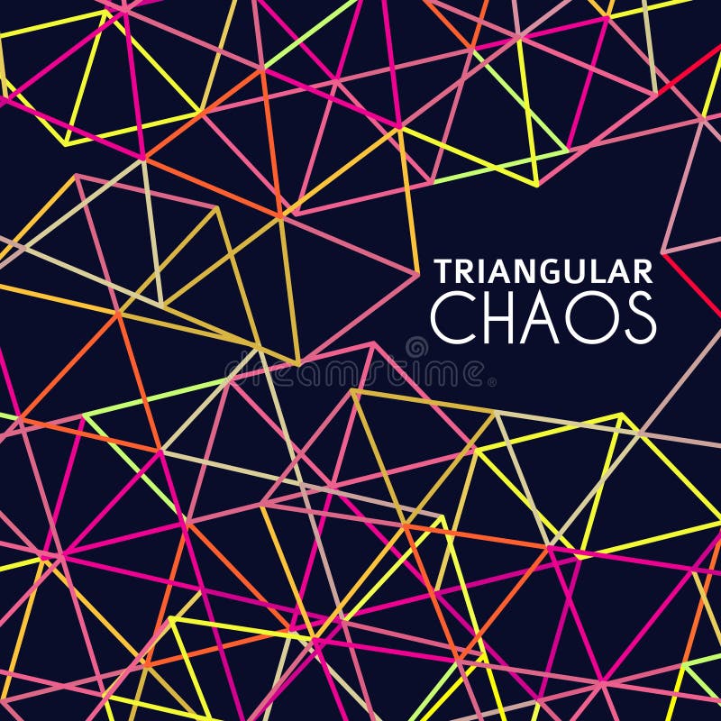 Triangular Chaos Seamless Pattern Stock Vector - Illustration of fabric ...