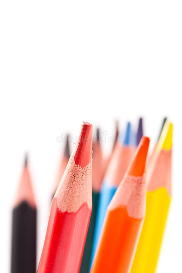 Triangular color pencils stock image. Image of arrangement - 17615885