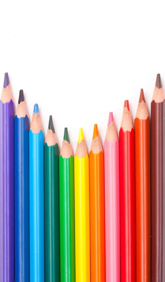 Triangular color pencils stock photo. Image of close - 17615888