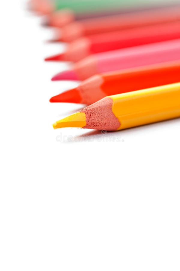 Triangular color pencils stock image. Image of colorful - 17615857