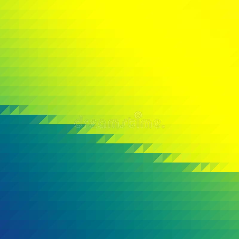 Triangular Colored Cyan - Yellow Background. Polygonal Style. Eps 10 ...