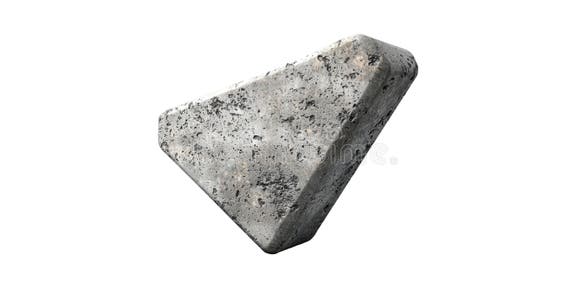 Triangular Concrete Block. Industrial Material for Construction and ...