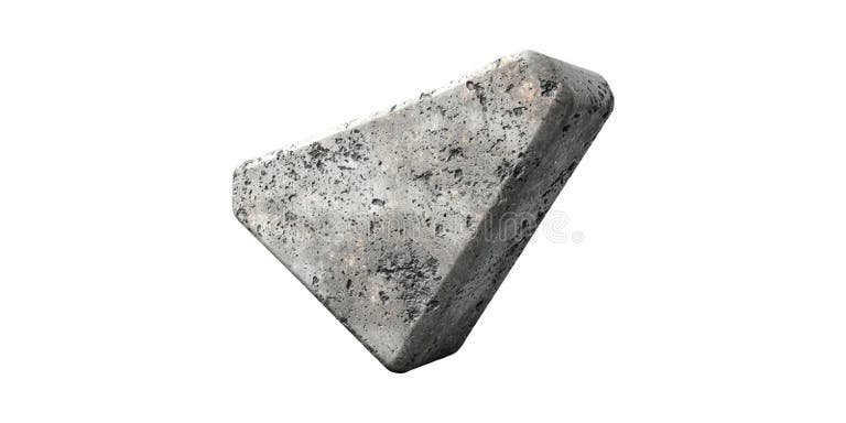 Triangular Concrete Block. Industrial Material for Construction and ...