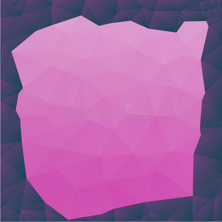 Triangular Dark Border on Low Poly Geometric Gradient Polygonal ...