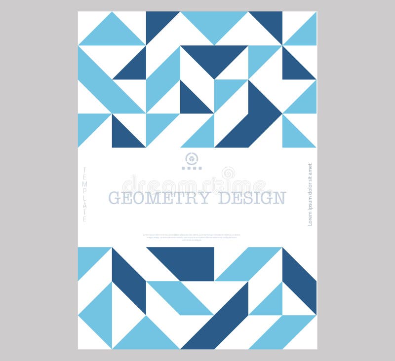 Triangular Design. Layout for a Cover, Booklet, Brochure or Booklet ...