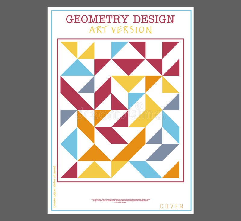 A Triangular Design Layout for a Cover, Booklet or Brochure. Corporate ...