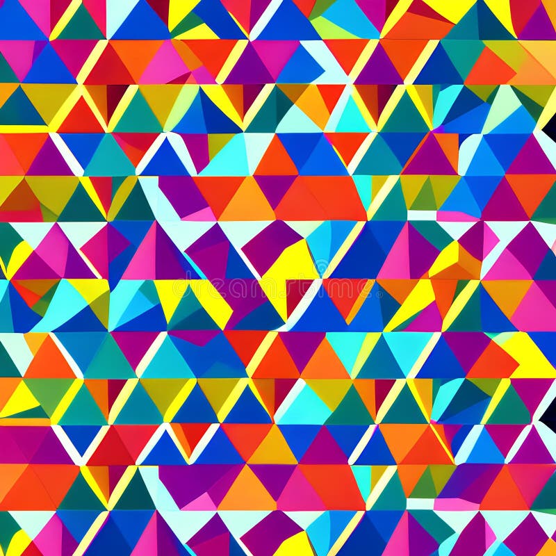 Triangular Dreams II: Another Image of a Geometric Pattern Created with ...