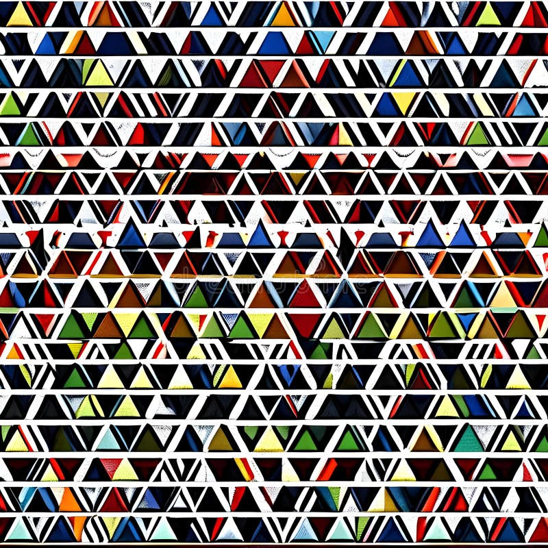 Triangular Dreams II: Another Image of a Geometric Pattern Created with ...