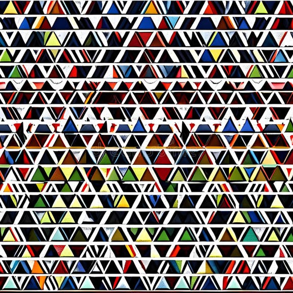 Triangular Dreams II: Another Image of a Geometric Pattern Created with ...