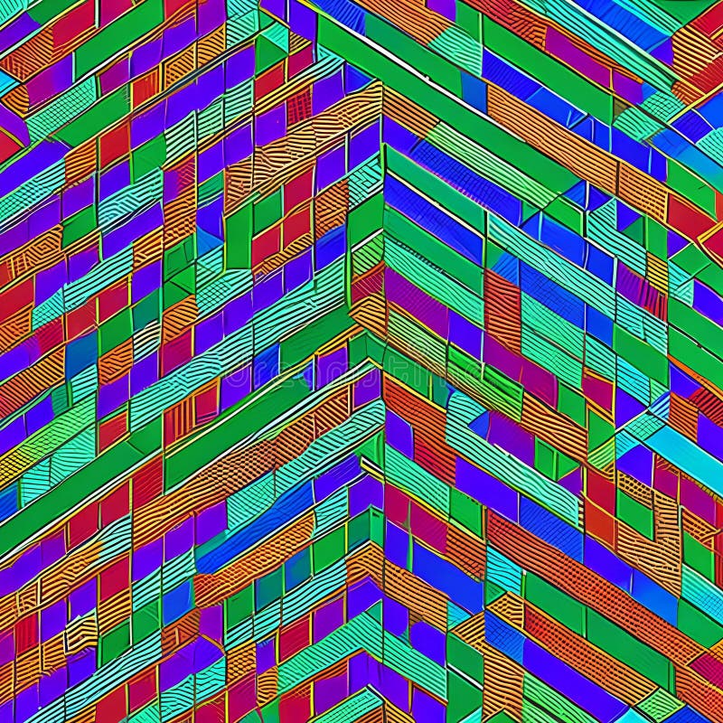 Triangular Dreams II: Another Image of a Geometric Pattern Created with ...