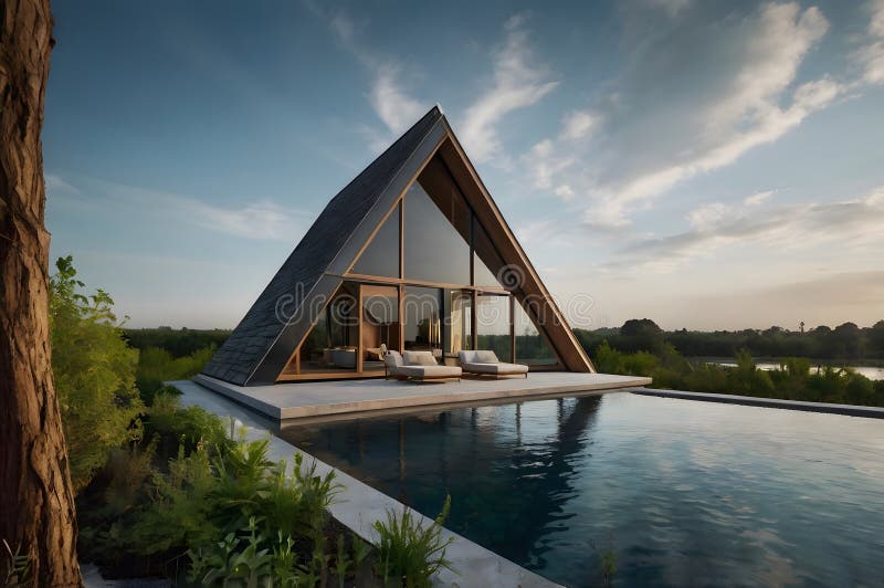 Triangular Elegance Merging Nature’s Beauty with Luxurious Design House ...