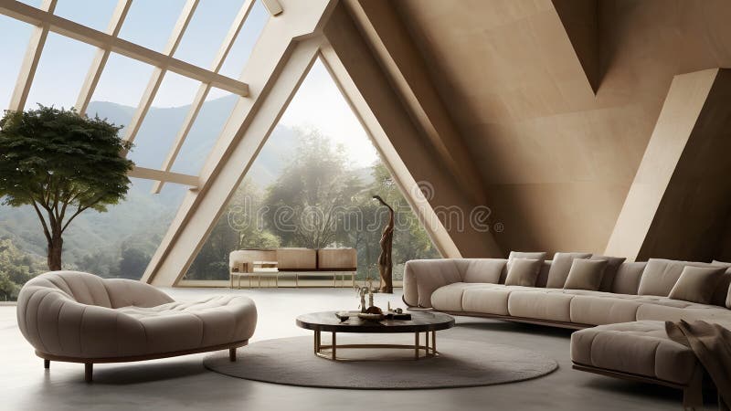 Triangular Elegance Merging Nature’s Beauty with Luxurious Design House ...