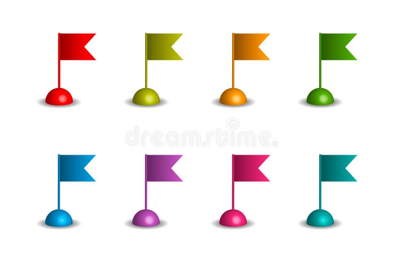 Triangular flags stock vector. Illustration of navigation - 87395171