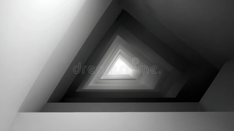 Falling into an Endless Soft Abyss with a Mesmerizing Triangular Shape ...