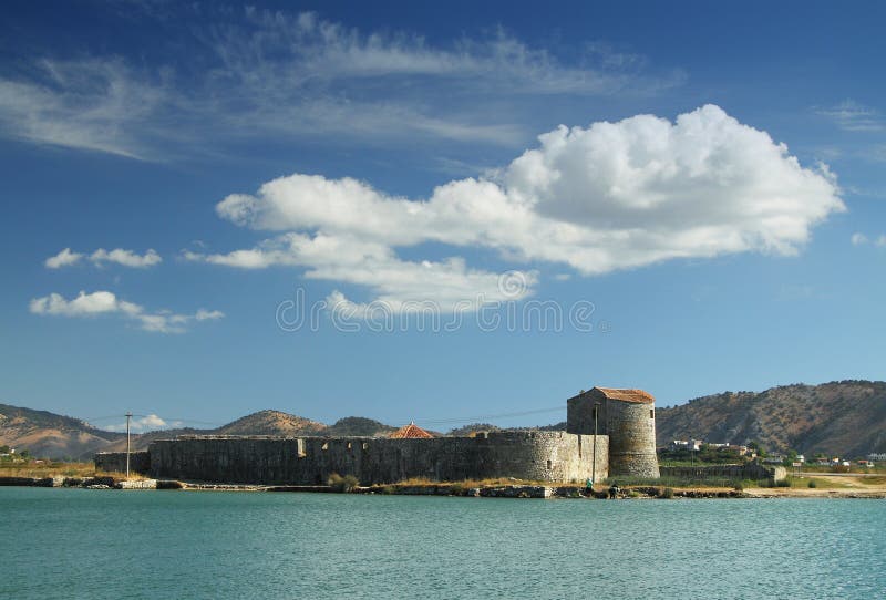 Triangular Fortress at Butrint, South Albania Stock Image - Image of ...