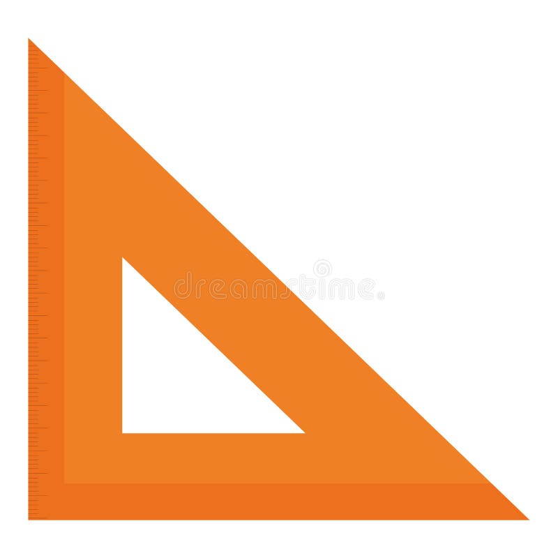 Triangular Geometric Rule School Stock Vector - Illustration of ...