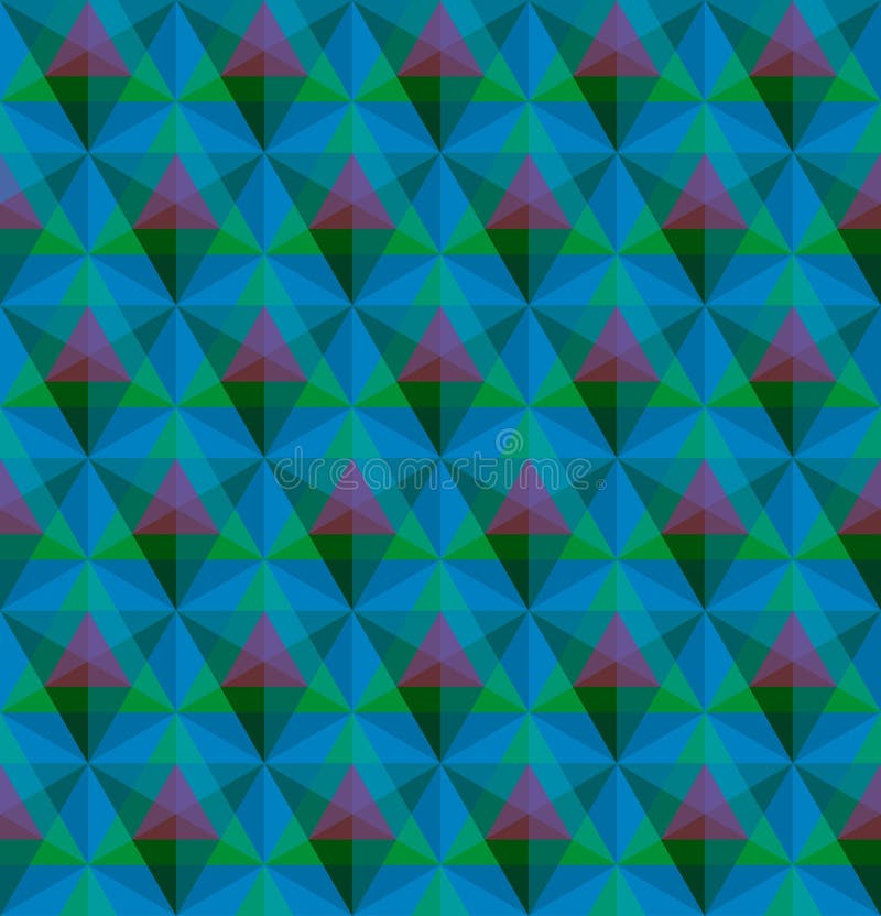 Triangular Geometric Seamless Pattern Stock Vector - Illustration of ...