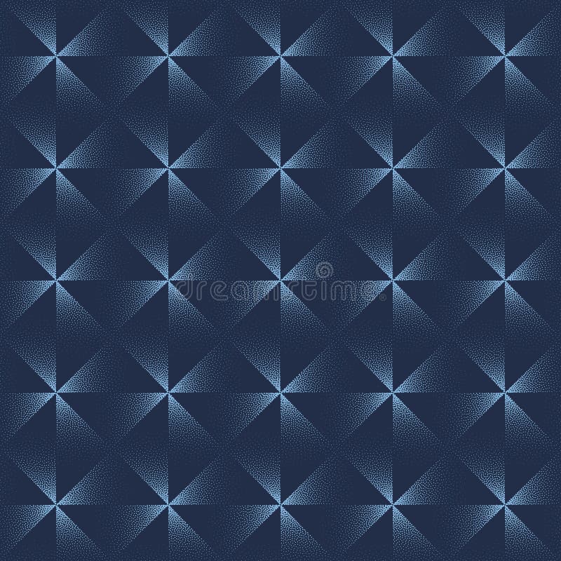 Triangular Geometric Seamless Pattern Trend Vector Blue Abstract Background Stock Vector ...