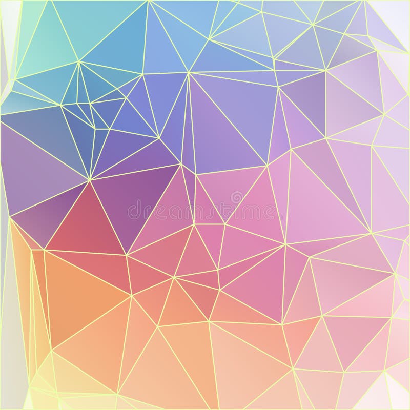 Triangular Geometric Shapes. Stock Vector - Illustration of crystal ...