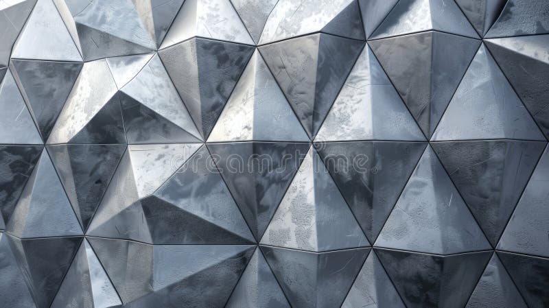 Triangular Geometric Studs with a Hammered Metal Texture Stock Photo ...