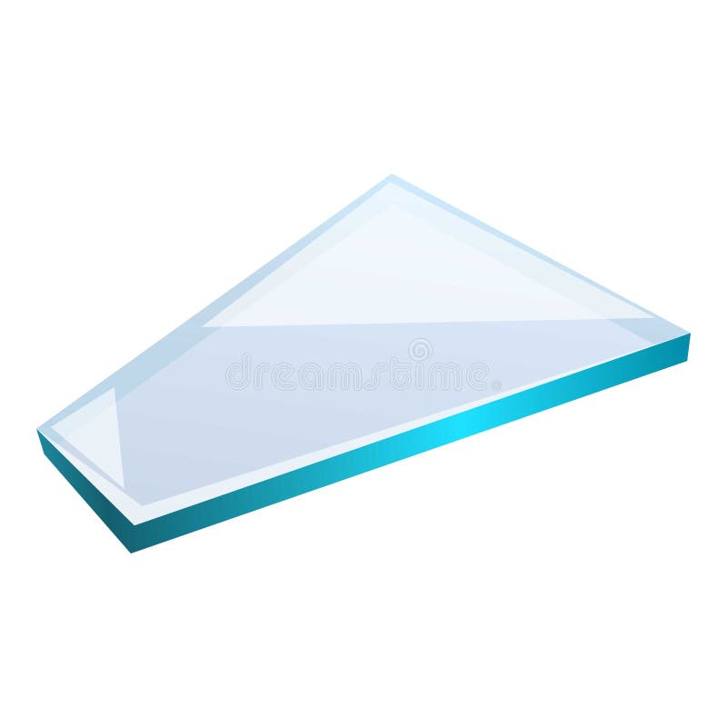 Triangular Glass Pane Casting Light Refraction Stock Vector ...