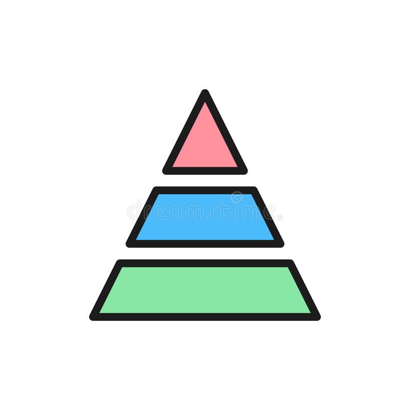 Triangular Graph Grey Icon. Isolated on White Background Stock Vector ...