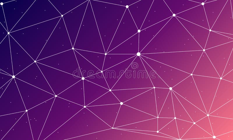 Triangular Grid on an Abstract Sky Background Stock Vector ...