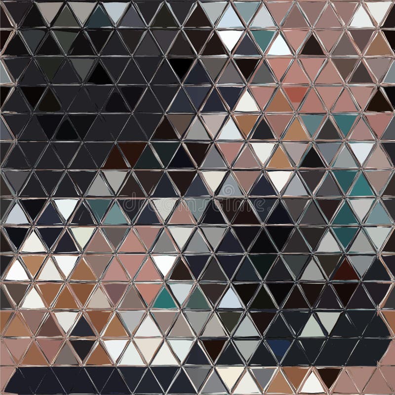 Abstract Triangle Pattern in Style of Mosaic Tiles Stock Vector ...