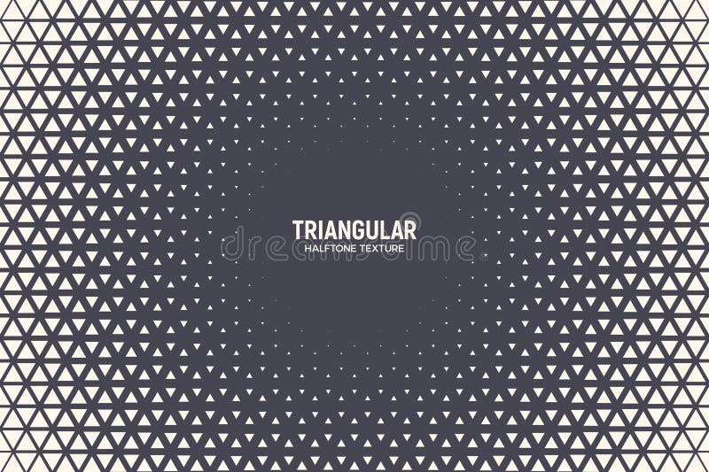 Triangular Halftone Texture Round Frame Abstract Background Stock ...