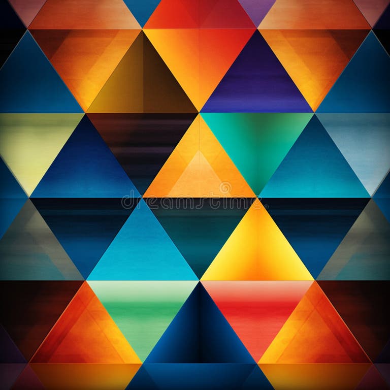 Triangular Harmony: Interlocking Triangles Forming a Harmonious Blend ...