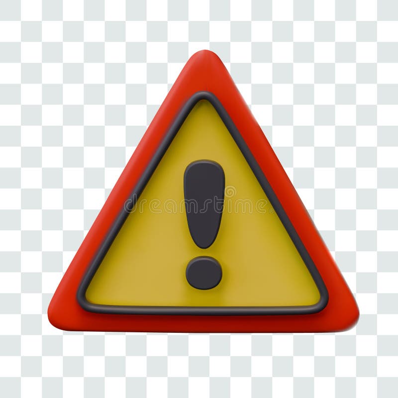 Triangular Hazard Warning Symbol Rustic Texture with Exclamation Mark ...