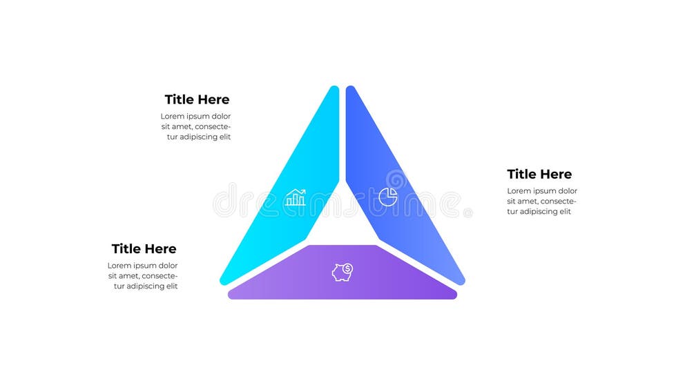 Triangular Infographic with Data Analysis and Investment Conceptual ...