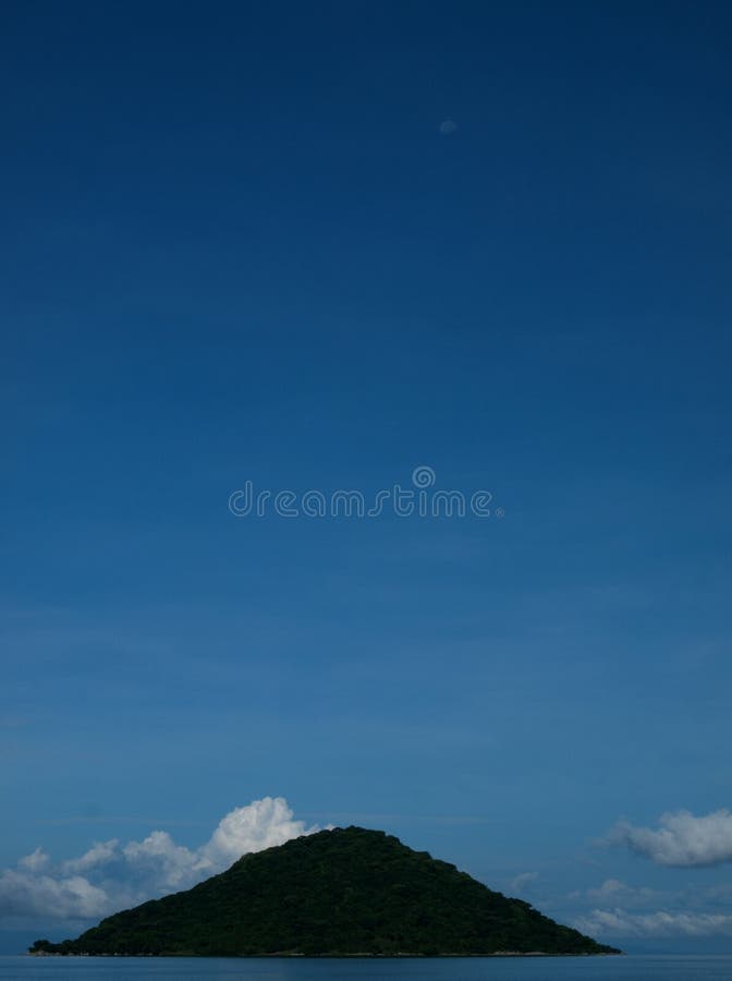 Triangular Island in Lake Malawi Against Blue Sky Stock Photo - Image ...