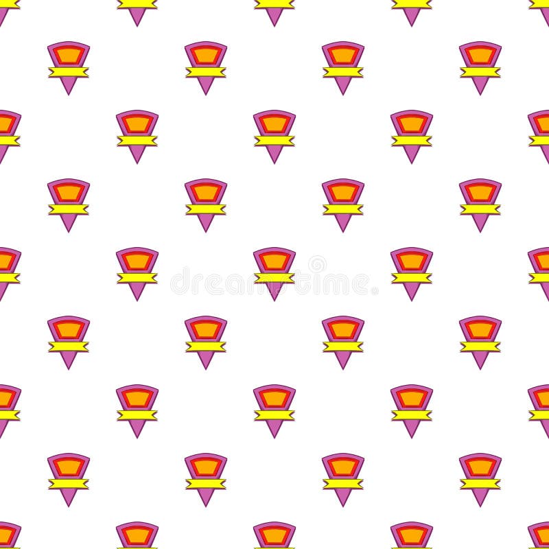 Triangular Label Pattern, Cartoon Style Stock Illustration ...