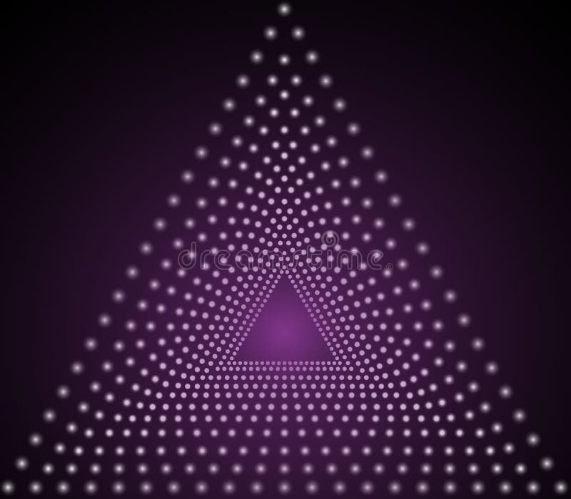 Triangular Light Effect, Light Particles, Neon Light, Triangular Tunnel ...