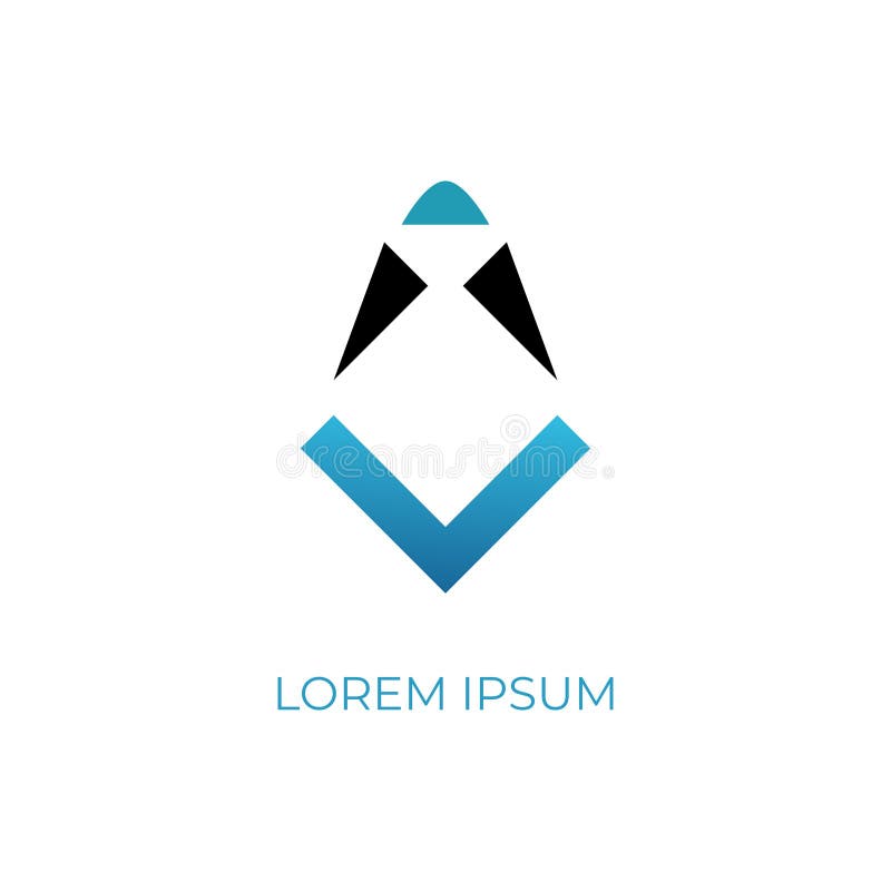 Triangular logo stock vector. Illustration of transparent - 229855336