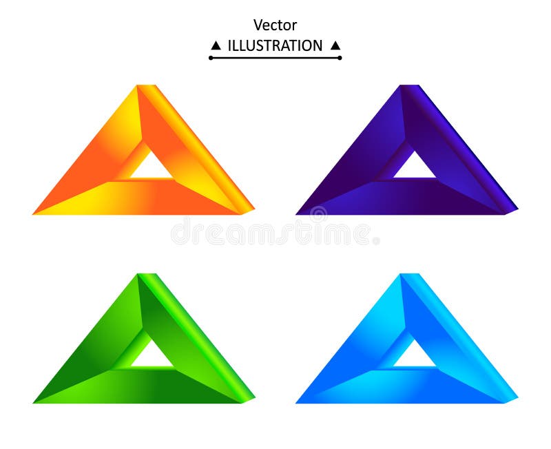 Triangular logo set stock vector. Illustration of template - 74819654