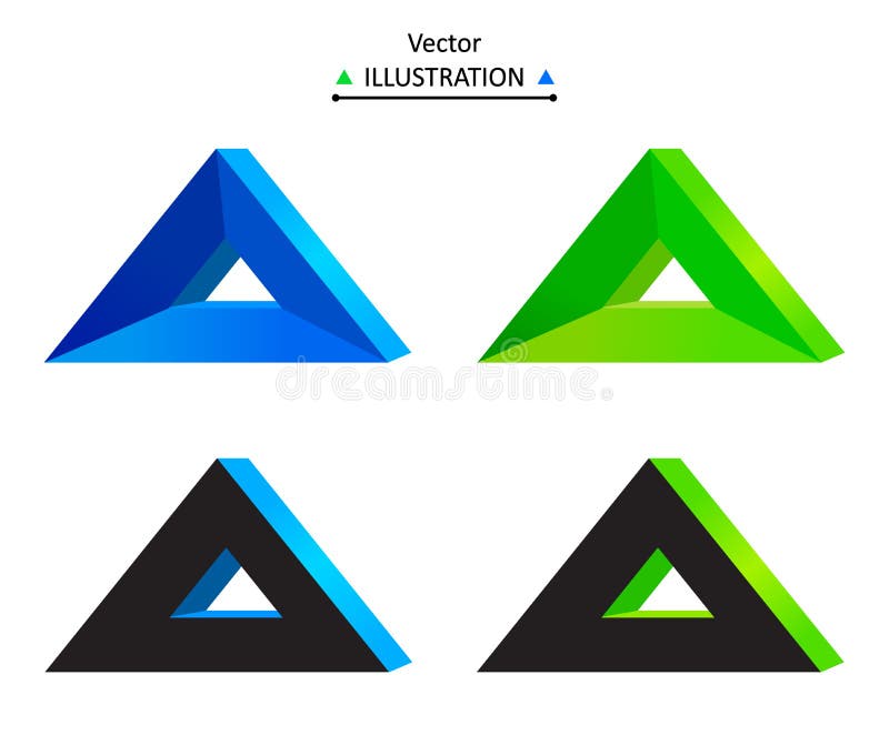 Triangular logo set stock vector. Illustration of logo - 74819834